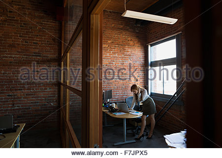 Sexy woman bending over Stock Photo - Alamy