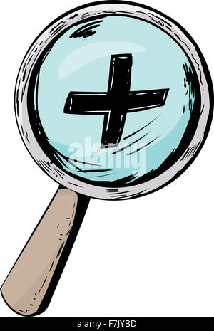 Zoom out icon isolated on 3d blue round button abstract illustration ...