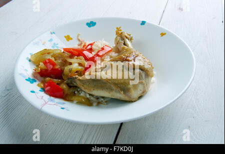 Madagascar Chicken - Akoho sy Sakamalao.chicken dish, we see traces of ...
