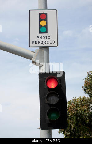 Road sign says "Photo Enforced Stock Photo - Alamy
