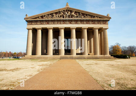 The Parthenon, Nashville, Tennessee, Centennial park, Full scale replica of Greek Parthenon at ...