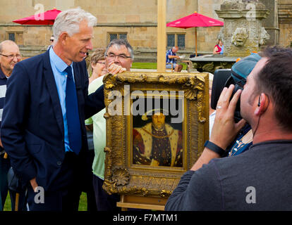 Art expert Rupert Maas during filming of BBC Antiques Roadshow tv ...