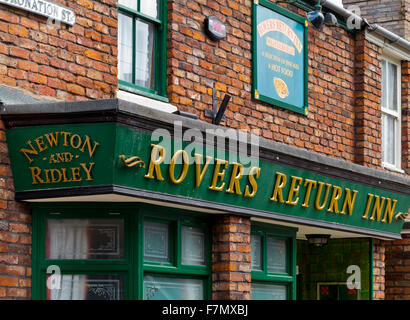 The Rovers Return Inn a pub on the set of Coronation Street a long ...