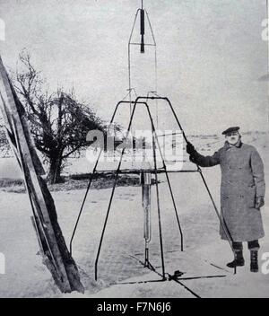 Robert Goddard, an American inventor of the first liquid-fueled Stock ...