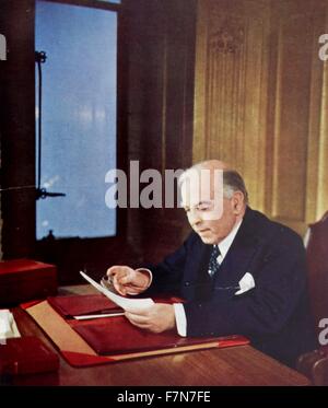 William Lyon Mackenzie King, Prime Minister of Canada C. 1942 Stock ...