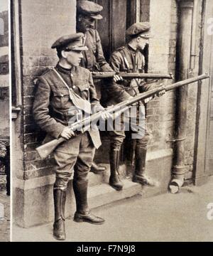 The battle of Four Courts, Dublin, Ireland during the Irish Civil War ...