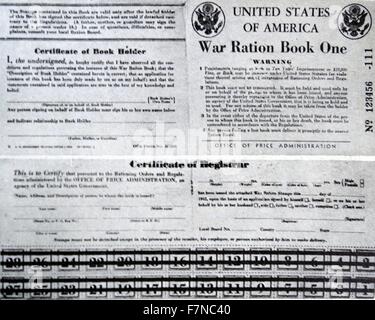World War One Ration Books 1918 Stock Photo: 56729132 - Alamy