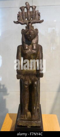 Depiction of the Egyptian deity Horus of Buto. Bronze. Late Period (715 ...