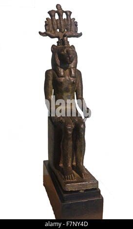 Depiction of the Egyptian deity Horus of Buto. Bronze. Late Period (715 ...
