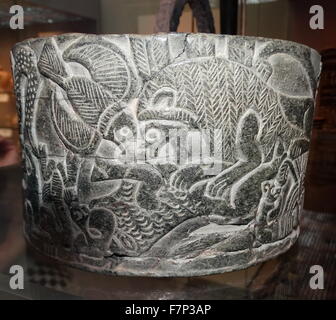 Chlorite vessel with mythological scene, from Iran. Dated Early ...