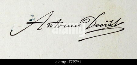 Antonin Dvorak (1814-1904) Czech composer and his wife Stock Photo - Alamy