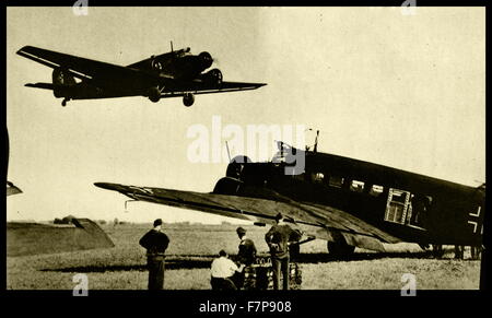 Aircraft of the German condor legion which fought along side General ...