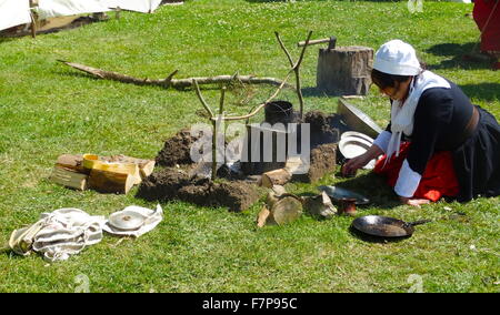18th century British army food rations (reconstruction Stock Photo ...