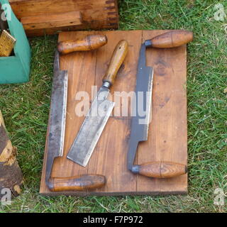 18th century colonial American carpentry tools 1776 Stock Photo - Alamy