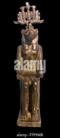 Depiction of the Egyptian deity Horus of Buto. Bronze. Late Period (715 ...