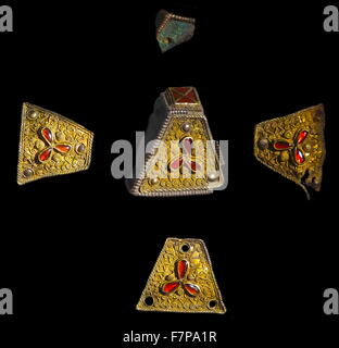 Artefact from the Staffordshire Hoard of Anglo-Saxon gold and silver ...