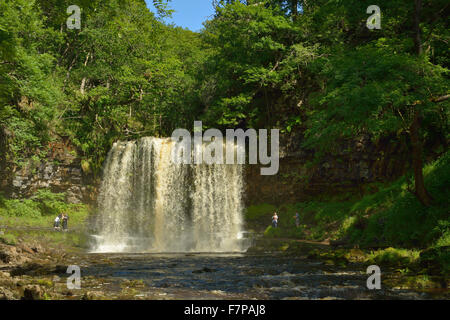 Sgwd yr Eira waterfall; Afon Hepste; Brecon Beacons Stock Photo - Alamy