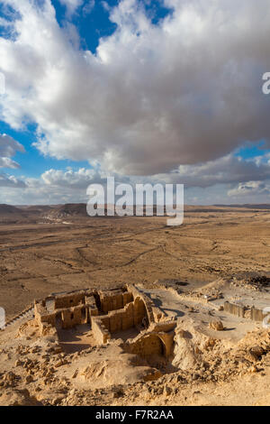 Roman ruins along the ancient incense route in the Negev desert Advat ...