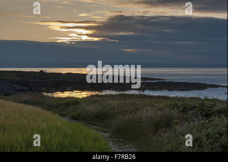 Orlock Point at sunset, County Down, Northern Ireland Stock Photo - Alamy