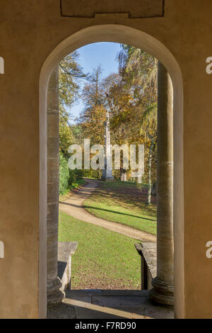 Inside the Temple of Ancient Virtue at Stowe Landscape Gardens ...