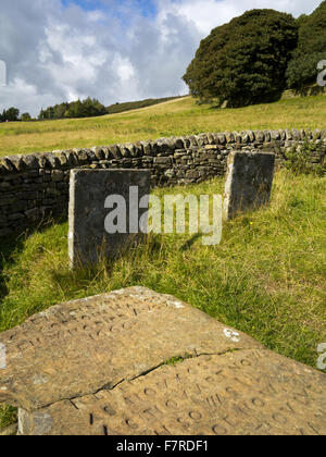 The Riley Graves, Eyam, Derbyshire, commemorating the deaths of seven ...