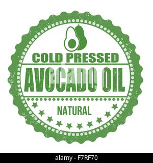 Background for avocado oil label, packaging. Illustration of fresh ...