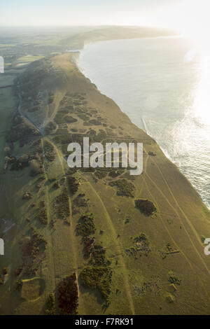 An aerial view of Tennyson Down, Isle of Wight Stock Photo - Alamy
