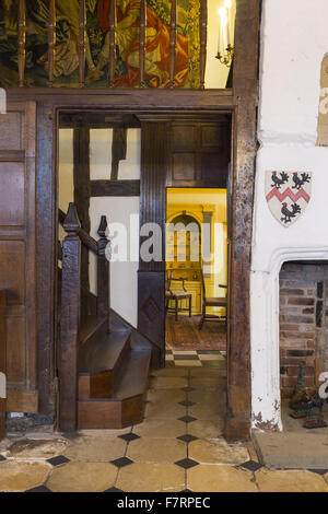 The Hall at Greyfriars' House and Garden, Worcestershire. Set in the ...