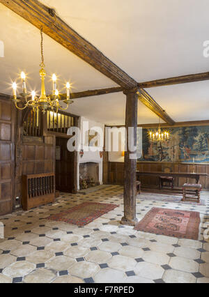 The Hall at Greyfriars' House and Garden, Worcestershire. Set in the ...