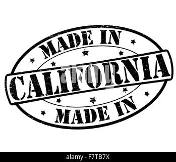 Made in California stamp. Vector illustration on white background Stock ...