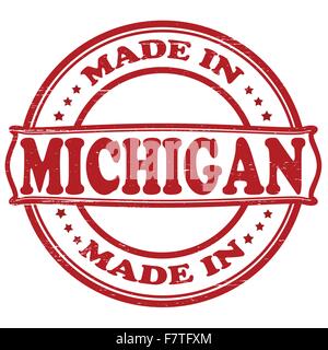 made in Michigan stamp Stock Vector Image & Art - Alamy