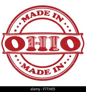 Made In Ohio Rubber Stamp Stock Vector Image & Art - Alamy