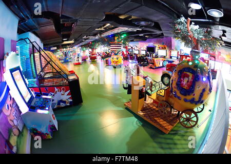 modern shopping mall playground for kids and video games Stock Photo ...
