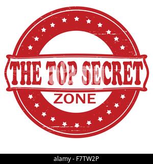 top secret stamp. top secret sign. round grunge label Stock Vector ...