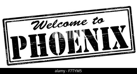 welcome to Phoenix stamp Stock Vector Image & Art - Alamy