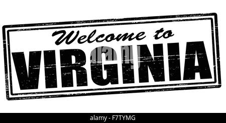 welcome to Virginia stamp Stock Vector Image & Art - Alamy