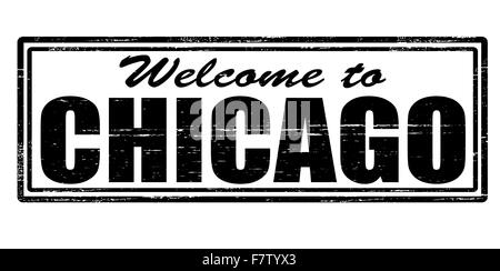 welcome to Chicago stamp Stock Vector Image & Art - Alamy