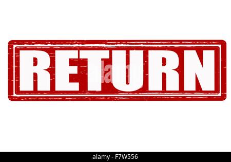 Return Rubber Stamp. Red Return Rubber Grunge Stamp Seal Vector ...