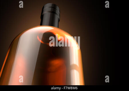 Cognac or brandy on a black background Stock Photo - Alamy