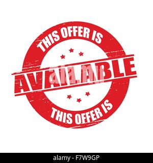 available stamp. available sign. round grunge label Stock Vector Image ...