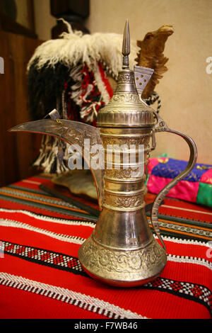 A dallah is a traditional Arabic coffee pot used for centuries to brew ...