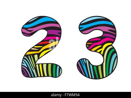 Background skin zebra shaped number sight and nine Stock Vector Image ...