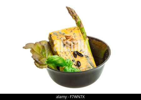 Gold cheese with mould Stock Photo - Alamy