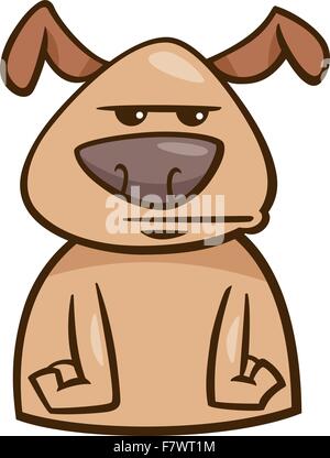 cartoon bored dog Stock Vector Image & Art - Alamy