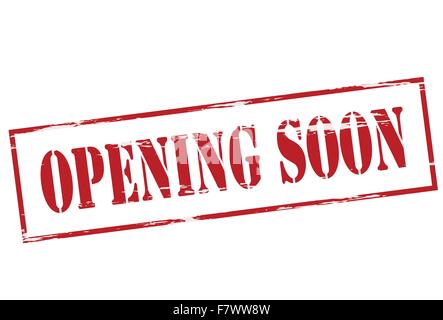 opening soon stamp. opening soon rectangular sign isolated on ...