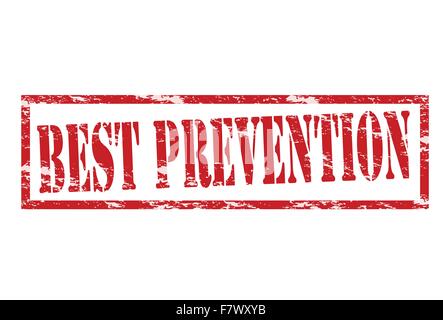 Best prevention grunge rubber stamp on white background, vector ...
