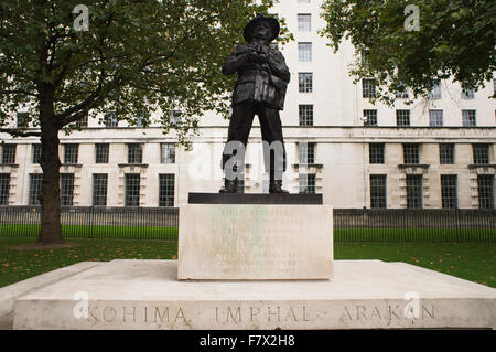 Statue of Field Marshal William Joseph Slim, 1st Viscount Slim, KG, GCB ...