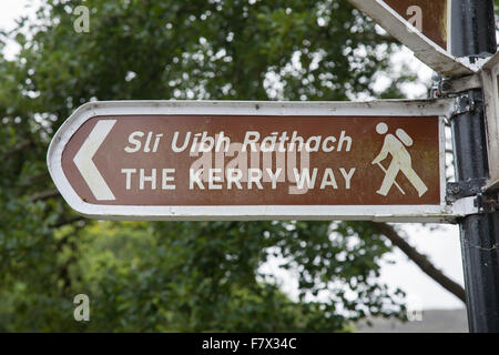 Kerry Way Signpost, County Kerry; Ireland Stock Photo - Alamy