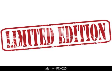 limited edition stamp. limited edition rectangular sign isolated on ...