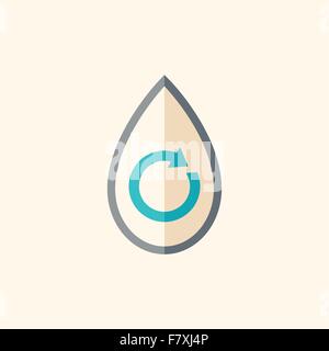 Water drop icon simple flat vector symbol outline collection set logo ...